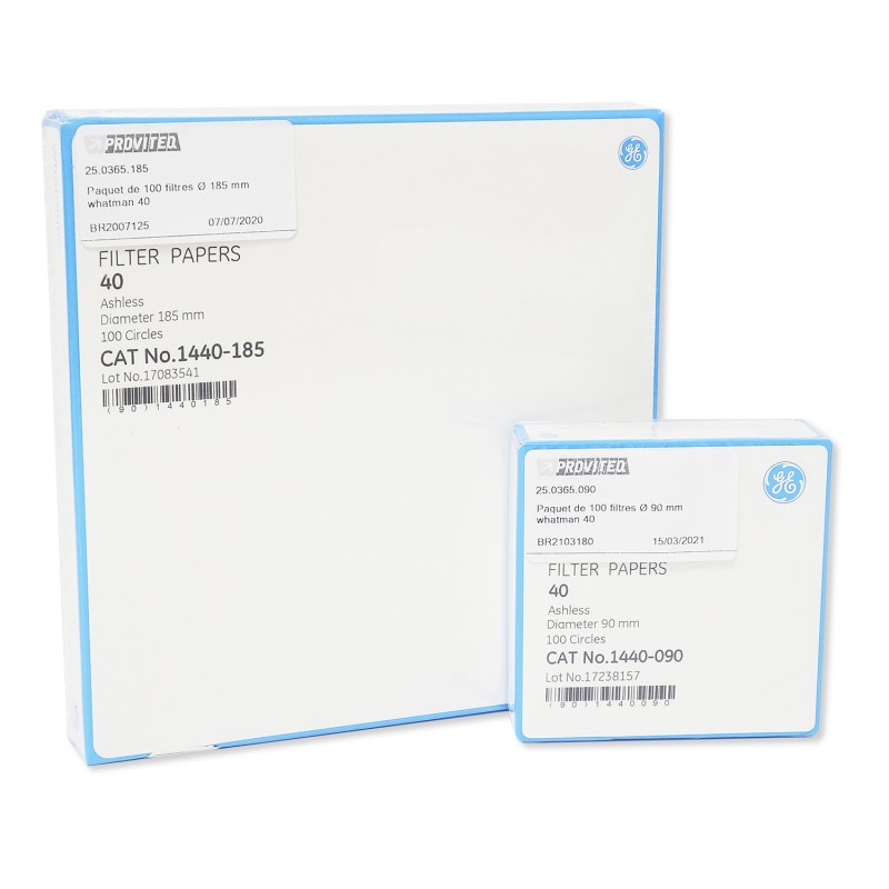 Papiers Whatman 40 (Lot de 100)